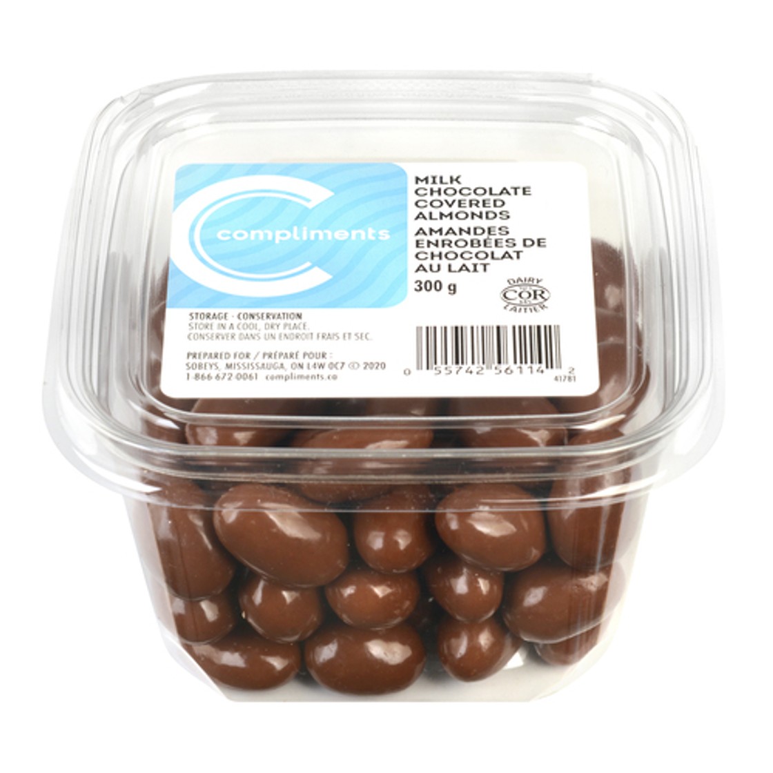 Compliments Milk Covered Chocolate Almonds 300 g - Voilà Online ...
