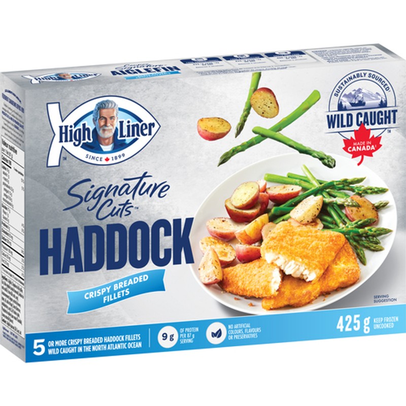 High Liner Frozen Signature Cuts Haddock Fillets Uncooked Crispy ...