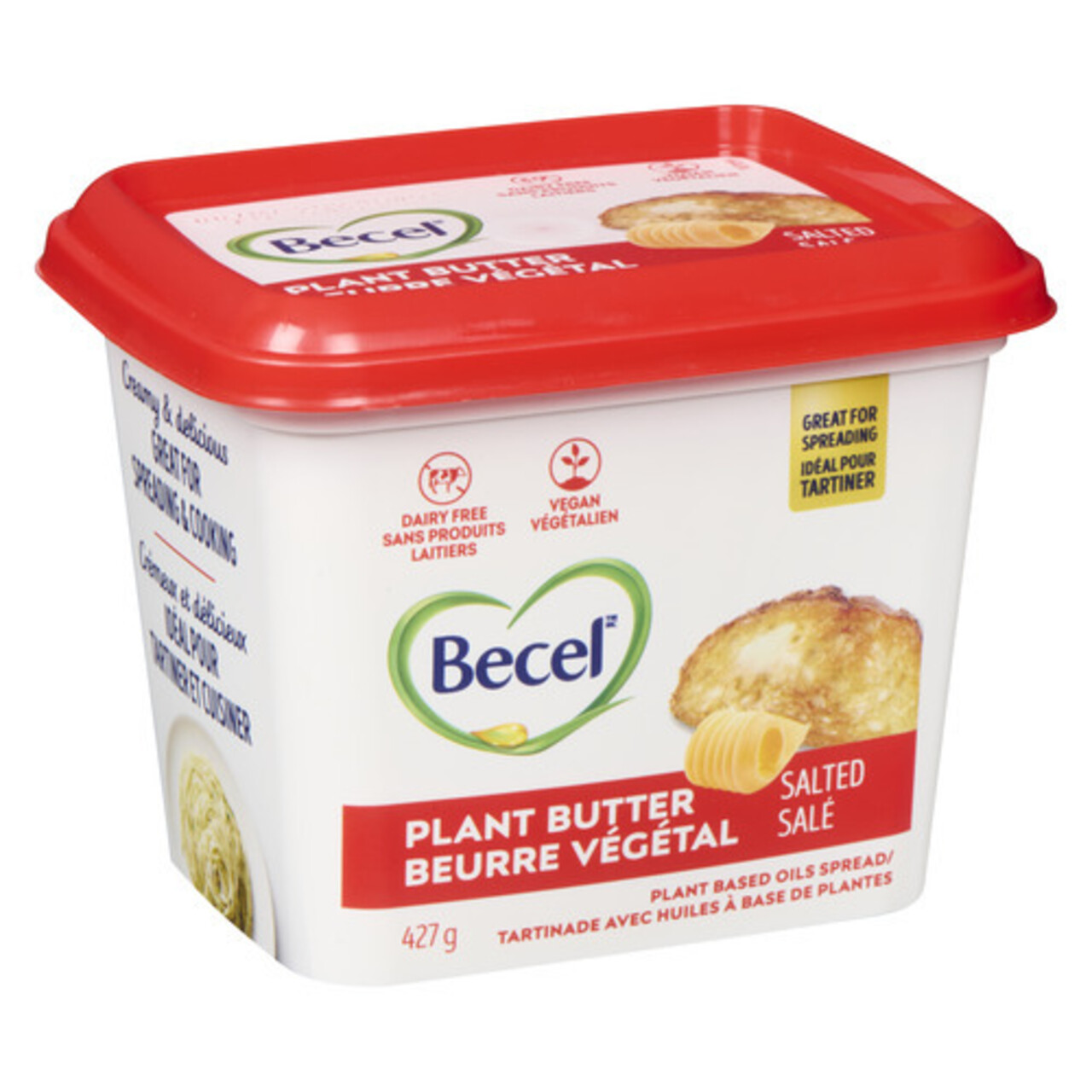 Becel Vegan Plant Butter Tub Salted 427 g - Voilà Online Groceries & Offers