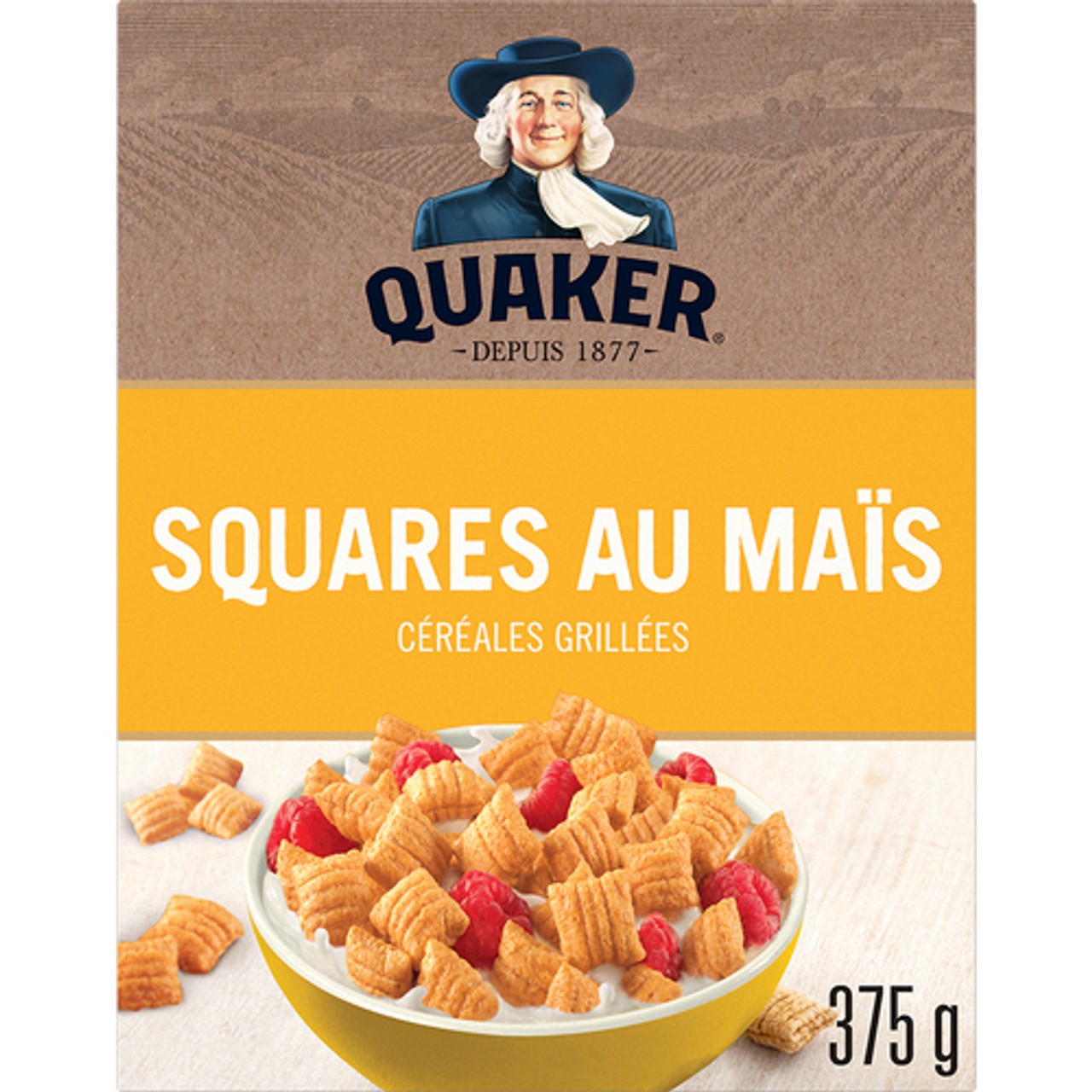 Quaker Cereal Corn Squares Bran 375 g - Voilà Online Groceries & Offers