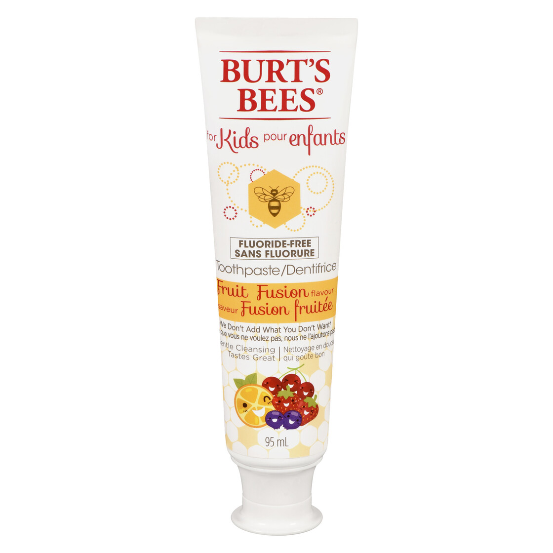 Burt's Bees Kid's Fluoride-Free Toothpaste Fruit Fusion 95 ml - Voilà ...