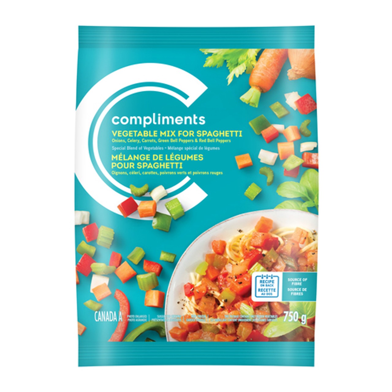 Compliments Frozen Vegetable Mix For Spaghetti 750 g - Voilà Online ...