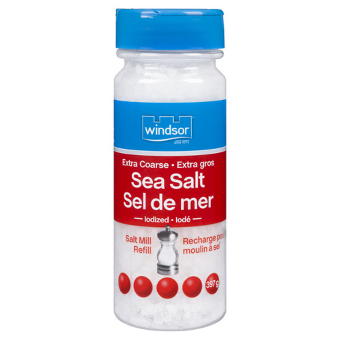 Windsor Extra Coarse Sea Salt Iodized 397 g - Voilà Online Groceries ...