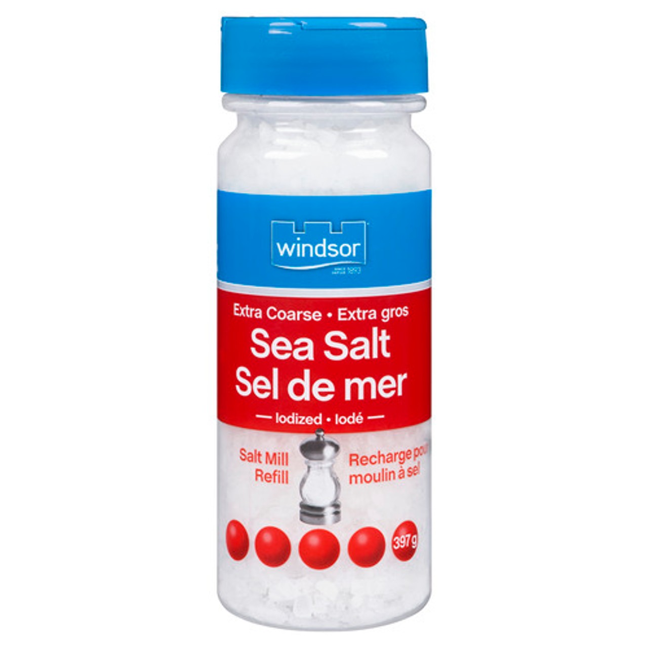 Windsor Extra Coarse Sea Salt Iodized 397 g - Voilà Online Groceries ...