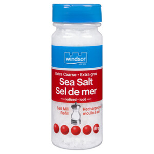 Windsor Extra Coarse Sea Salt Iodized 397 g - Voilà Online Groceries ...