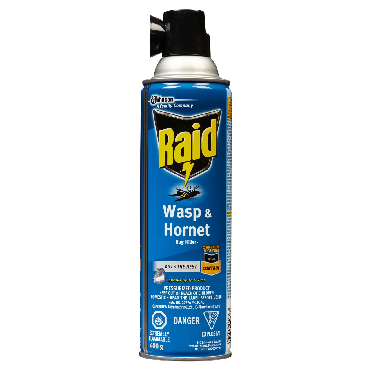 Raid Insect Killer Spray Wasp And Hornet 400 g - Voilà Online Groceries ...