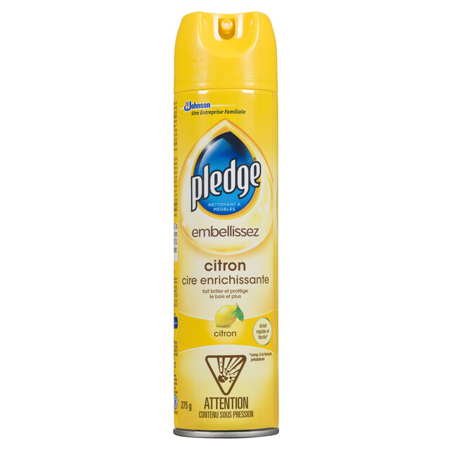 Pledge Enhancing Furniture Polish Spray Lemon 275 g - Voilà Online ...