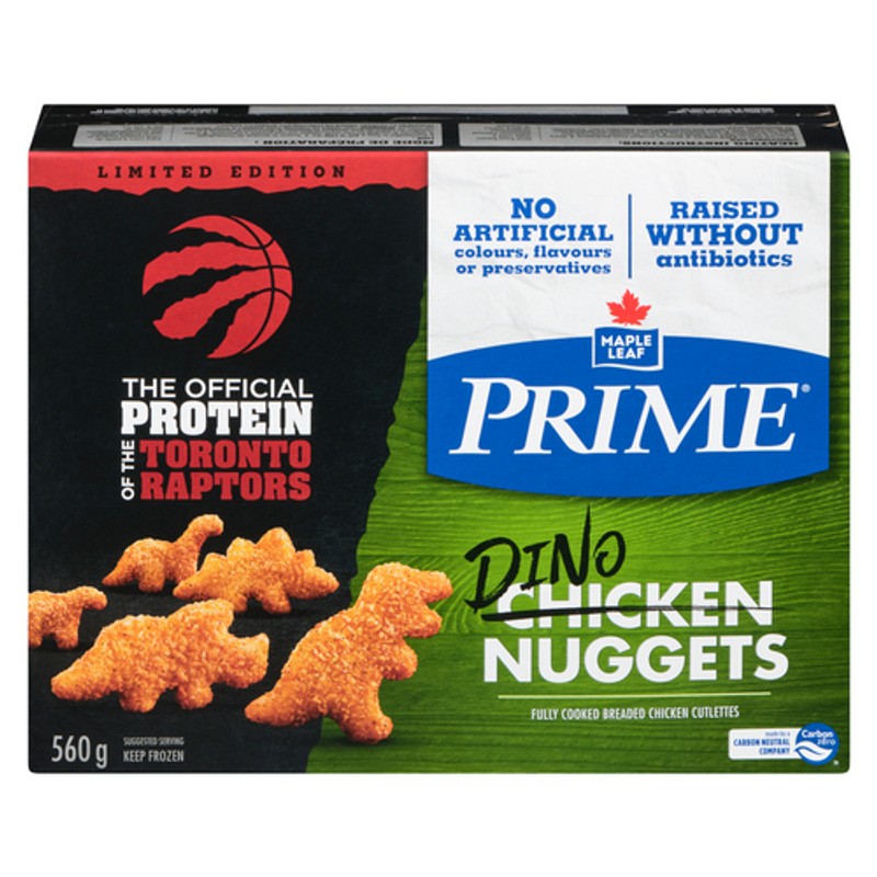 Prime Frozen Dino Chicken Nuggets Raised Without Antibiotics 560 g ...