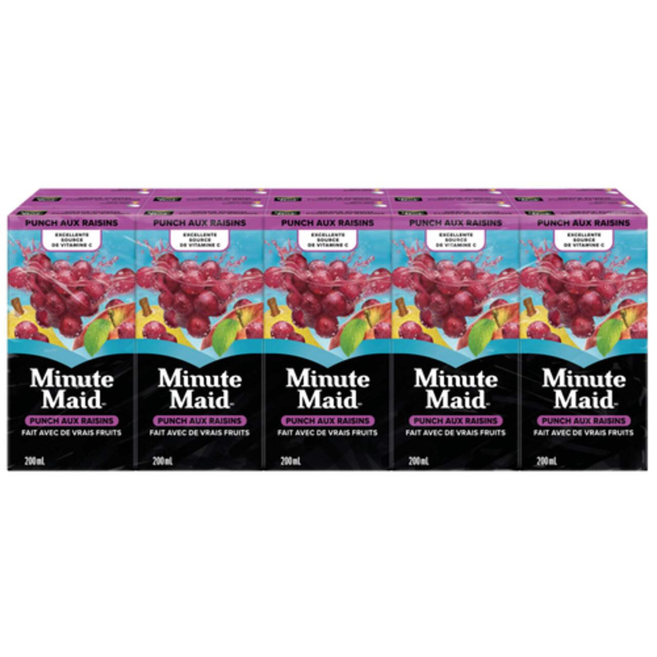 Minute Maid Juice Grape Punch 10 x 200 ml - Voilà Online Groceries & Offers