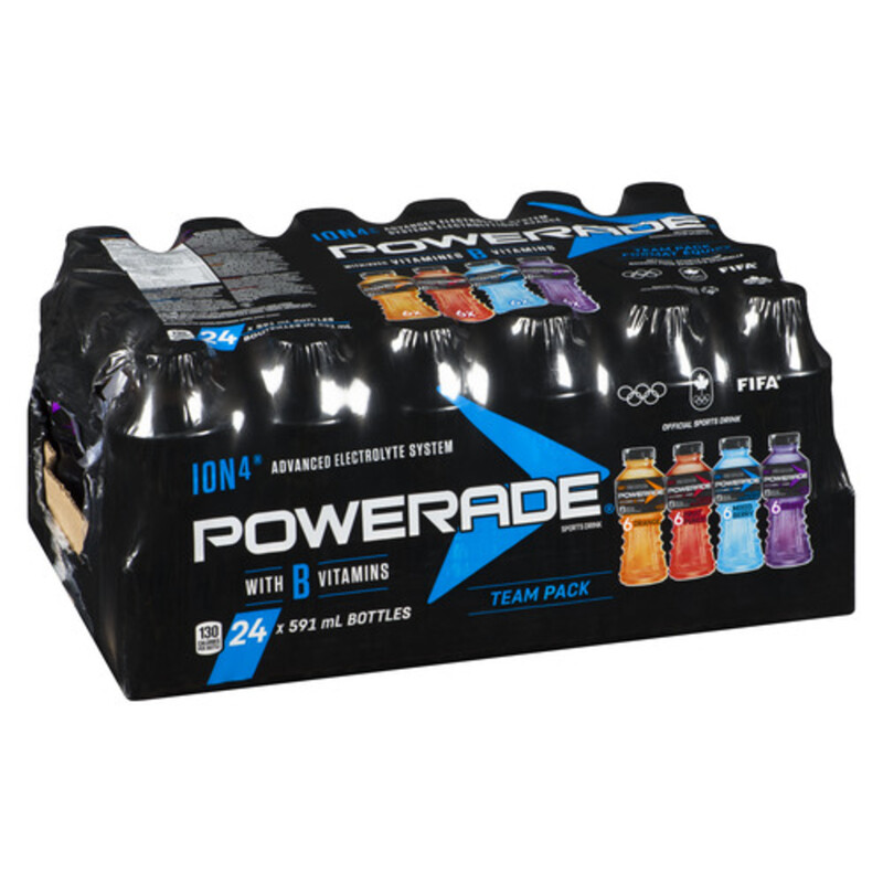 Powerade Sport Drink Team Pack 24 x 591 ml (bottles) - Voilà Online ...