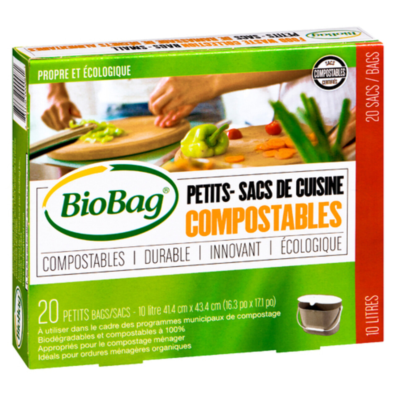 BioBag Compostable Food Waste Bag Small 20 Bags - Voilà Online ...