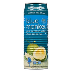 Blue Monkey Coconut Water No Pulp 520 ml (can) - Voilà Online Groceries ...