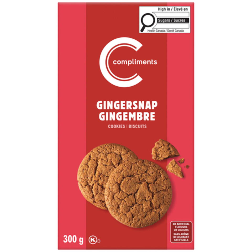 Compliments Cookies Gingersnap 300 g - Voilà Online Groceries & Offers