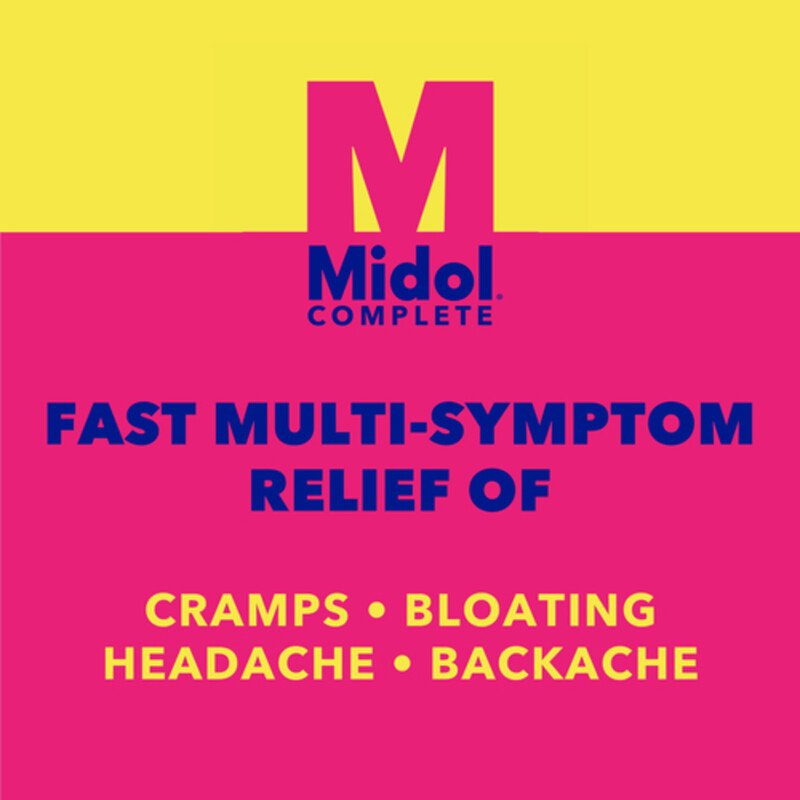 Midol Complete Menstrual Pain Relief 40 Count - Voilà Online Groceries ...