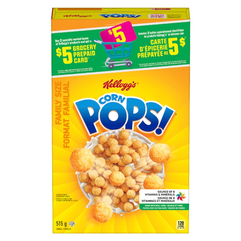 Kellogg's Cereal Corn Pops Family Pack 515 g - Voilà Online Groceries ...