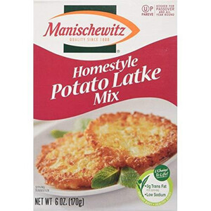 Manischewitz Zero Trans Fat & Low Sodium Homestyle Potato Latke Mix 170 ...