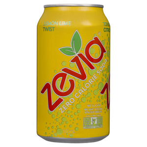 Zevia Lemon Lime Twist Soft Drink 355 ml - Voilà Online Groceries & Offers