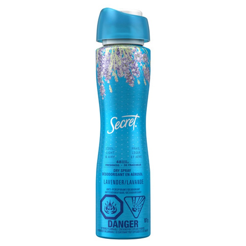 Secret Fresh Clear Invisible Spray Ooh La La Lavender Antiperspirant ...