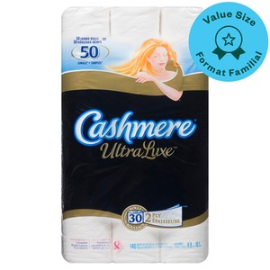 Cashmere Toilet Paper Ultra Luxe 2-Ply 30 Rolls x 140 Sheets - Voilà ...