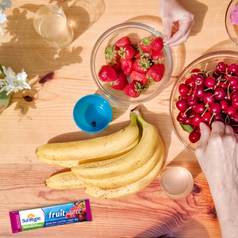 SunRype Fruitsource 100% Fruit Bar Apple Cherry Berry 37 g - Voilà ...