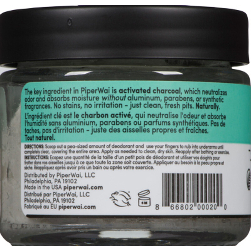 Piper Wai Natural Deodorant Activated Charcoal 58 g - Voilà Online ...