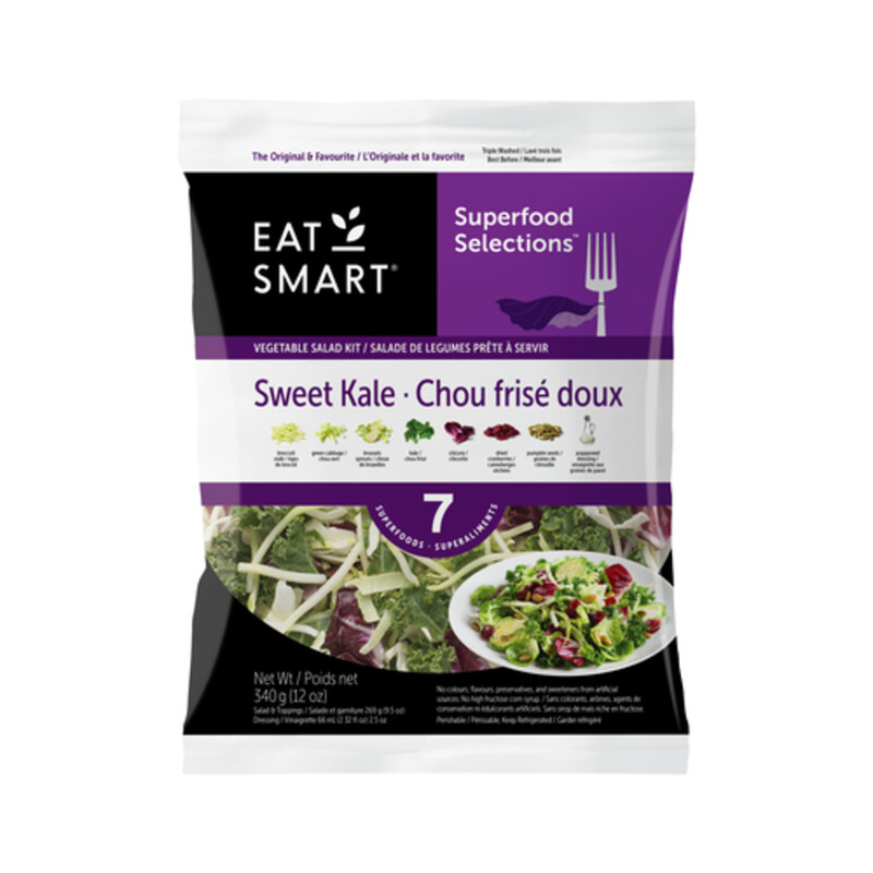 Eat Smart Salad Sweet Kale Mix Kit 340 g - Voilà Online Groceries & Offers