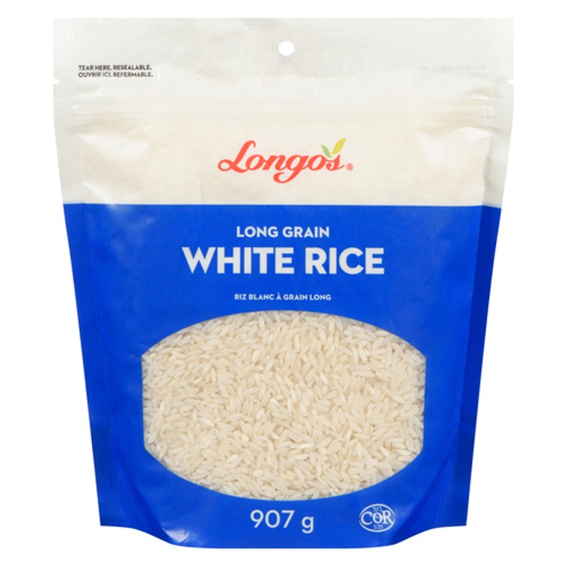 Longo's Rice Long Grain White 907 g - Voilà Online Groceries & Offers