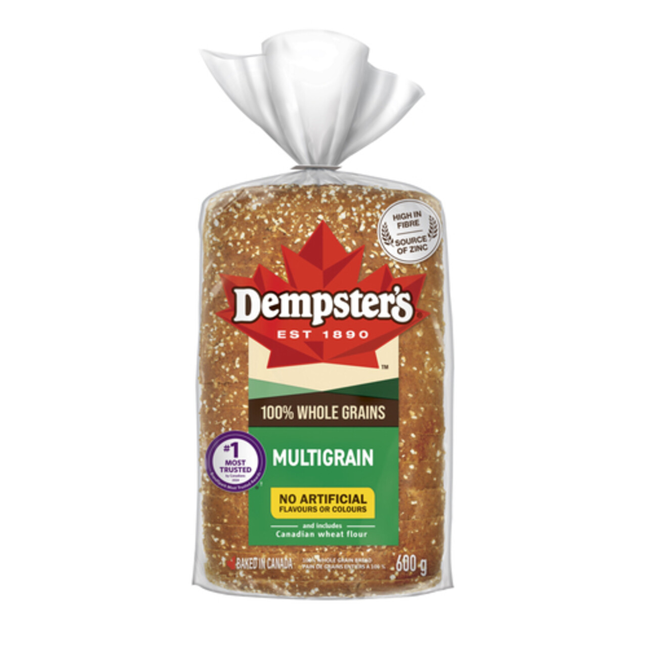 Dempster’s Sandwich Bread 100% Whole Grains Multigrain 600 g - Voilà ...