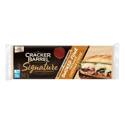 Cracker Barrel Signature Block Cheese Smoked Cheddar 340 g - Voilà ...