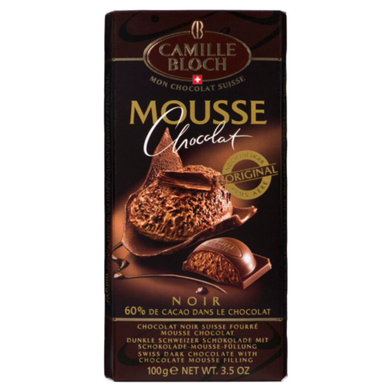 Camille Bloch With Chocolate Mousse Filling Swiss Dark Chocolate 100 g ...