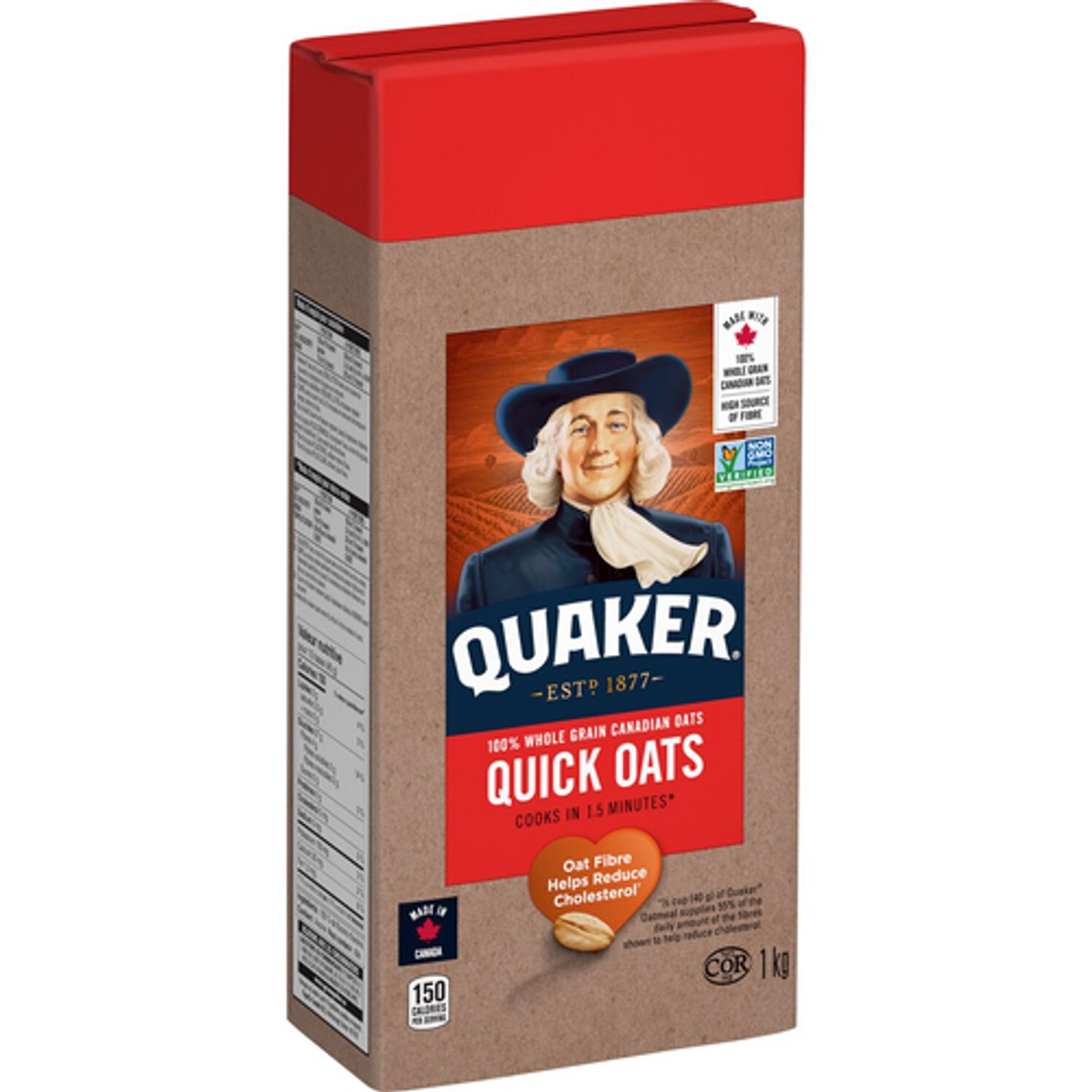 Quaker Quick Oats 100% Whole Grain 1 kg - Voilà Online Groceries & Offers