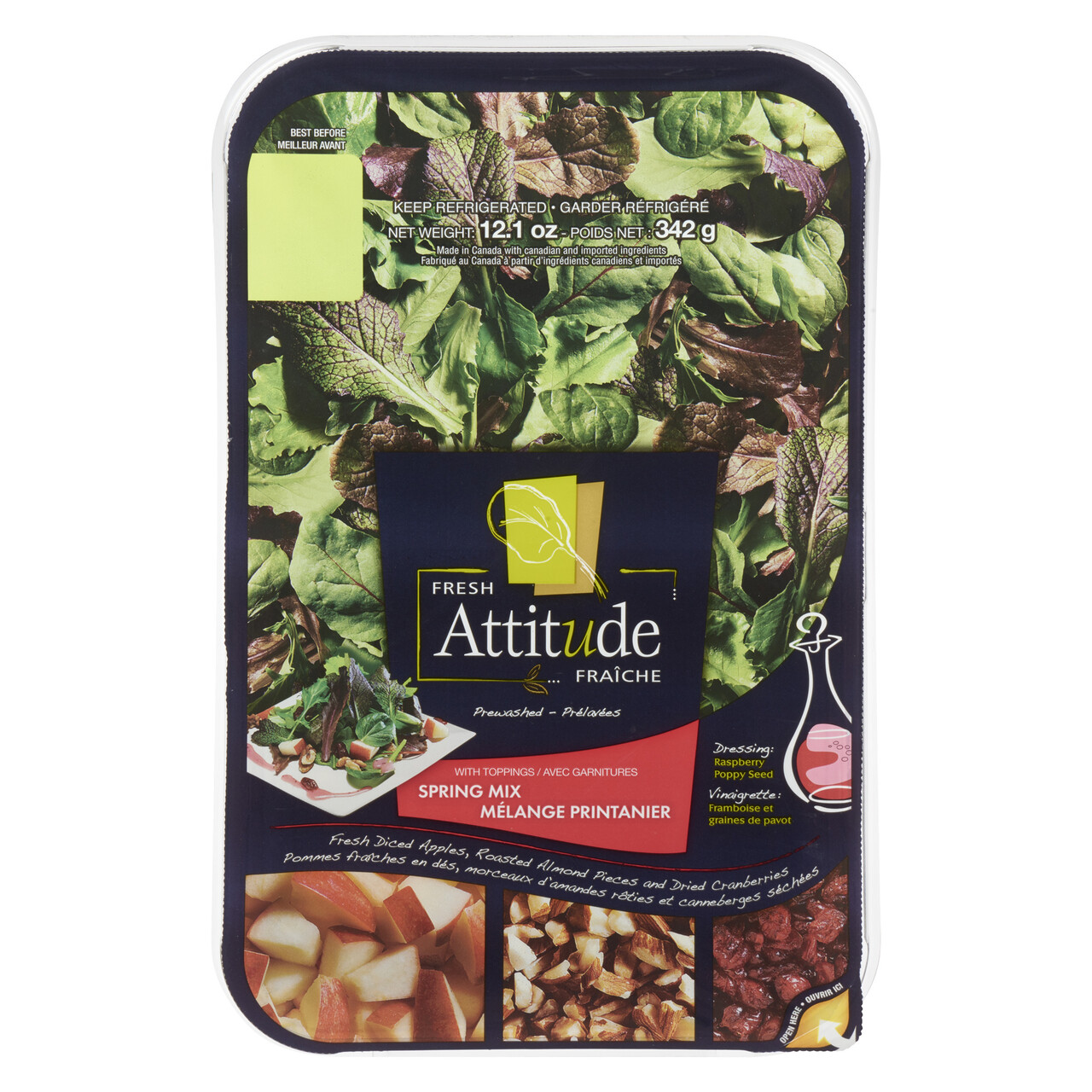 Fresh Attitude Salad Kit Spring Mix 342 g - Voilà Online Groceries & Offers