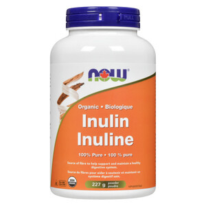 Now Foods Organic Nutritional Supplement 100% Pure Inulin Powder 227 g ...