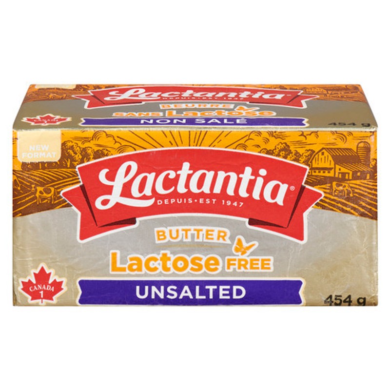 Lactantia Lactose-Free Butter Unsalted 454 g - Voilà Online Groceries ...