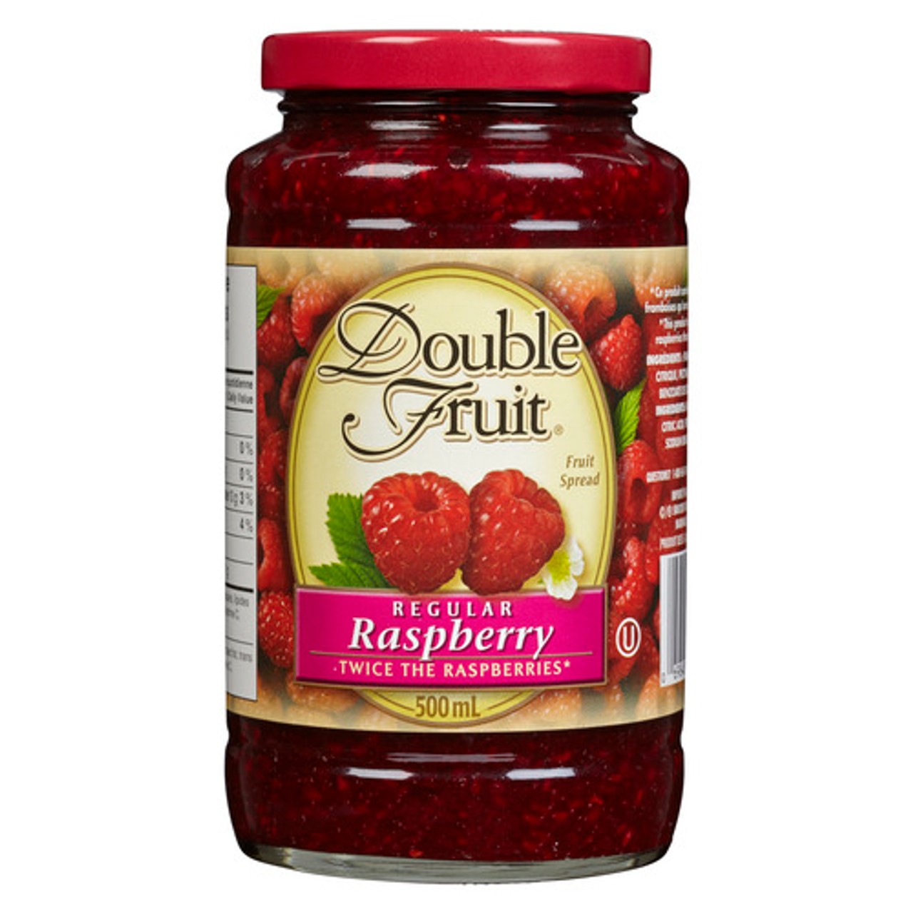 Double Fruit Jam Raspberry 500 ml - Voilà Online Groceries & Offers