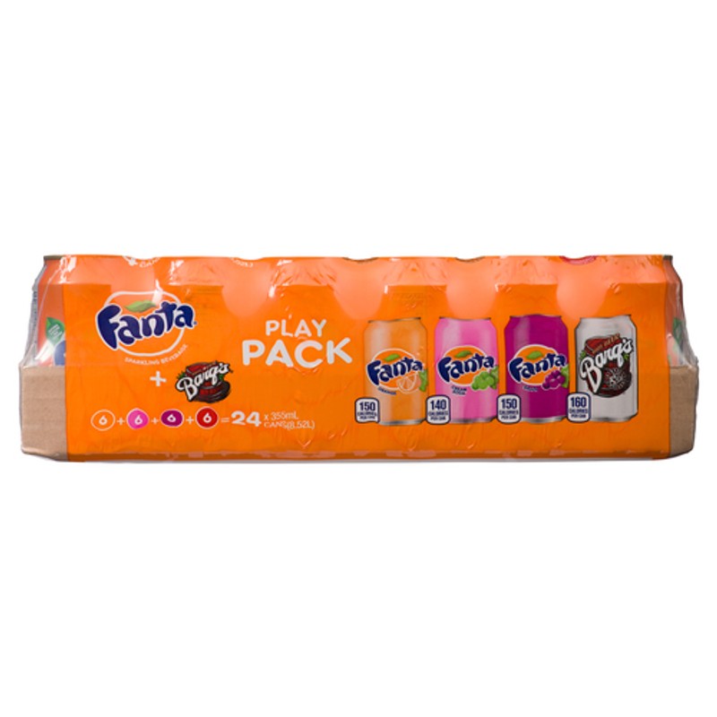 Fanta Soft Drink Play Pack Mix Barq's 24 x 355 ml - Voilà Online ...