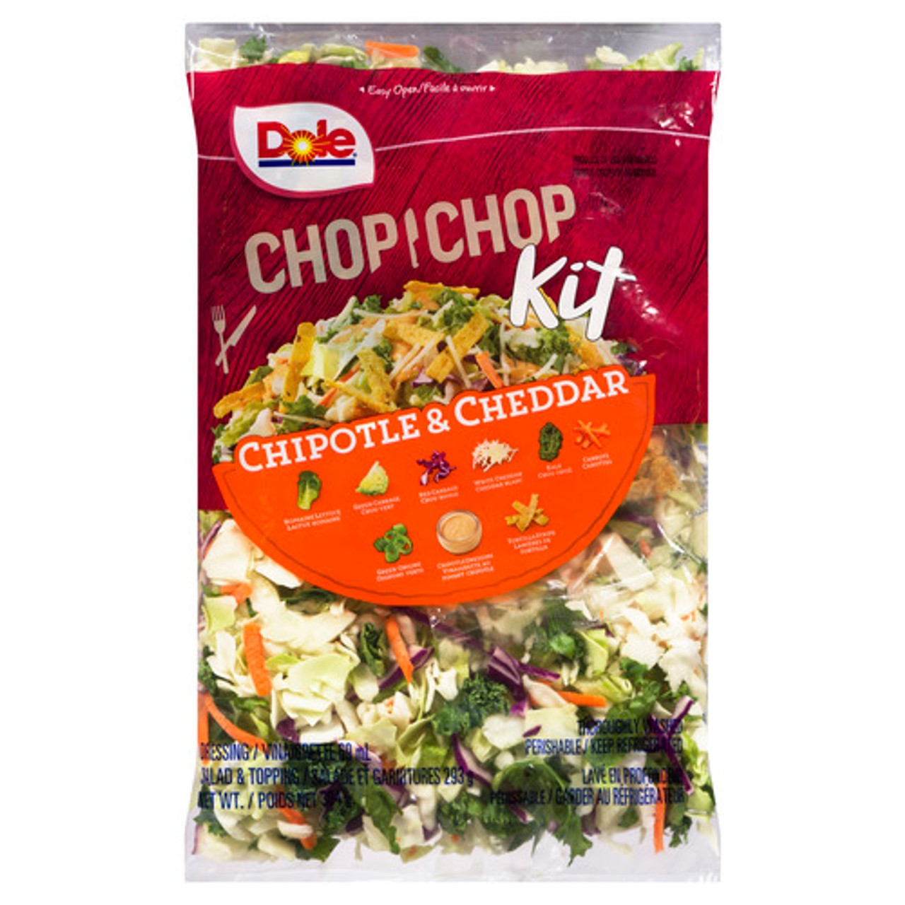 Dole Chopped Salad Kit Chipotle & Cheddar 1 EA - Voilà Online Groceries ...