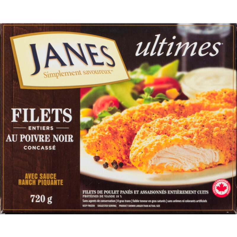 Janes Frozen Whole Chicken Fillet Cracked Black Pepper With Sauce 720 g ...