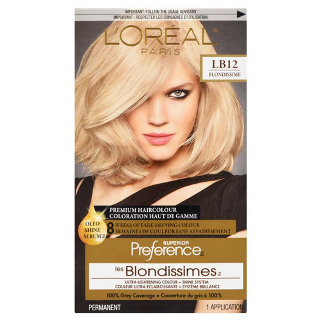L'Oréal Paris Superior Preference Hair Color LB12 Ultra Light Sun ...