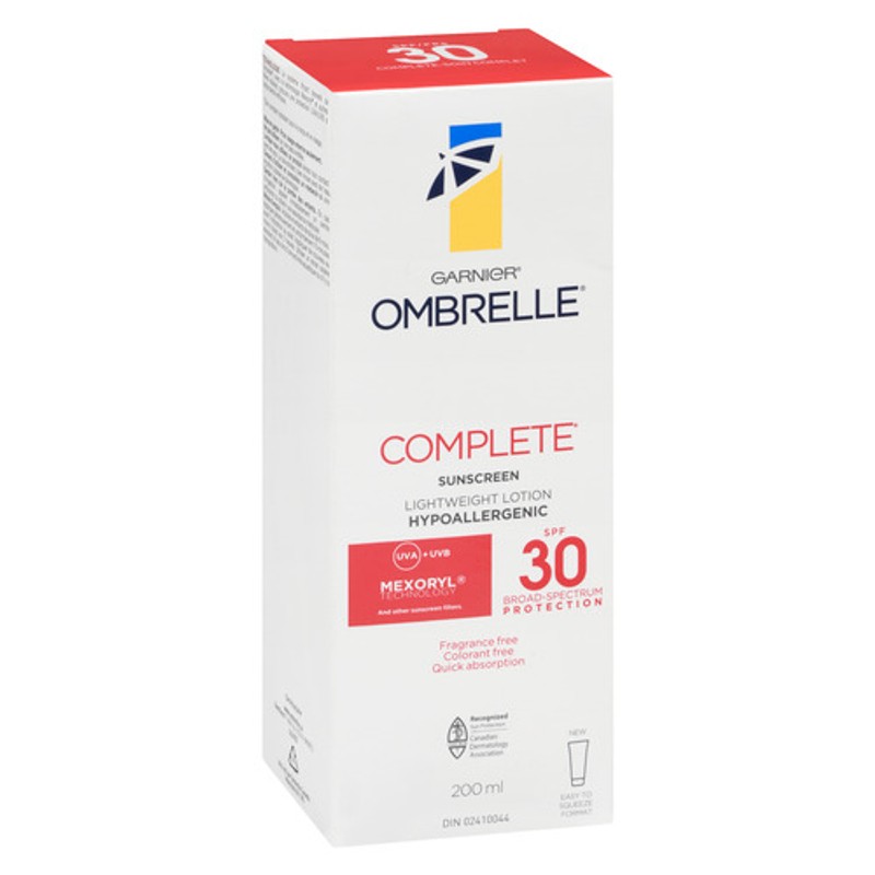 Garnier Ombrelle Complete Sunscreen Lotion Lightweight SPF 30 200 ml ...