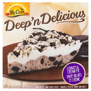 McCain Deep'n Delicious Frozen Pie Cookies And Cream 400 g - Voilà ...