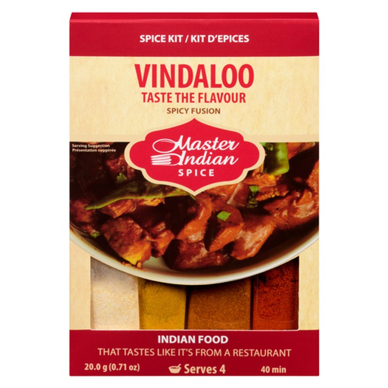 Master Indian Spice Kit Vindaloo 20.0 g - Voilà Online Groceries & Offers