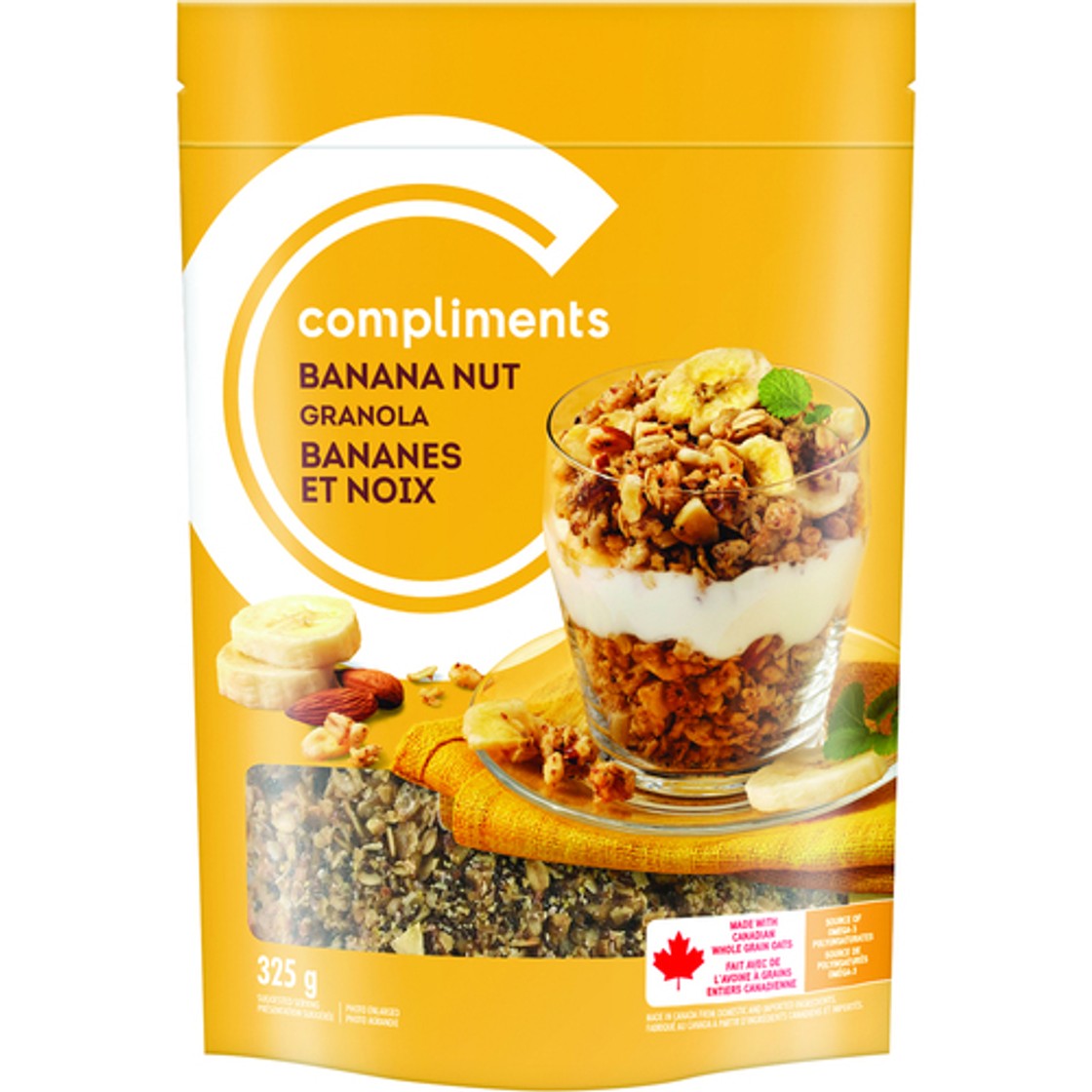 Compliments Granola Banana Nut 325 g - Voilà Online Groceries & Offers