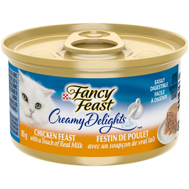 Purina Fancy Feast Wet Cat Food Creamy Delights Chicken Feast 85 g ...