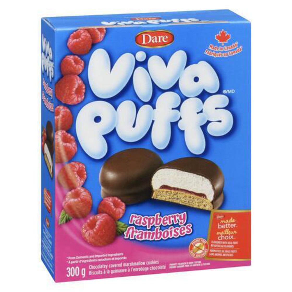 Dare Viva Puffs Cookies Raspberry 300 g - Voilà Online Groceries & Offers