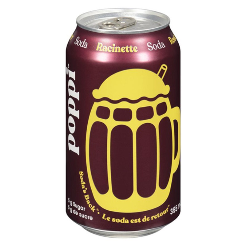 Poppi Soda Root Beer 355 ml (can) - Voilà Online Groceries & Offers