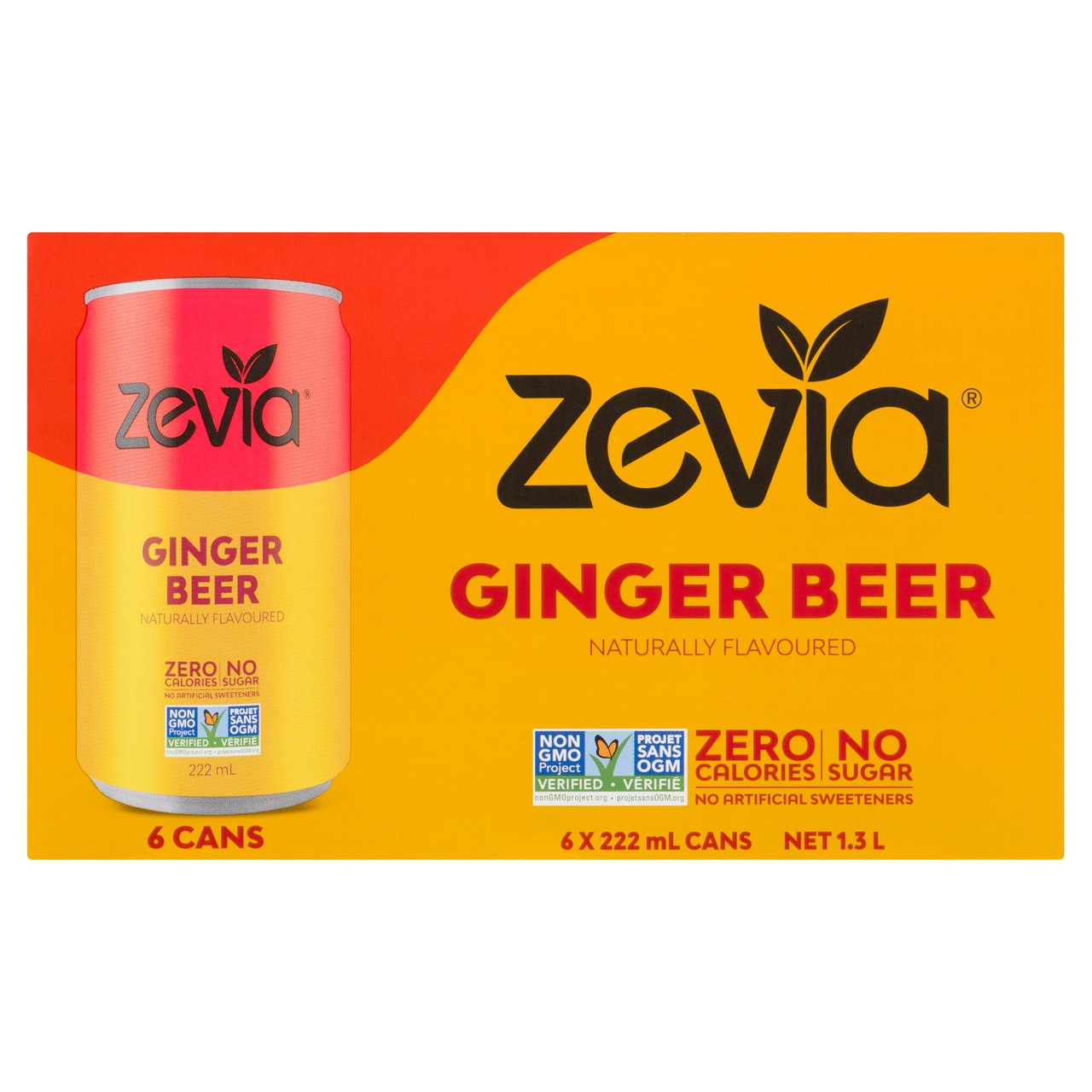 Zevia Ginger Beer Soda Naturally Flavoured 6 x 222 ml (cans) - Voilà ...