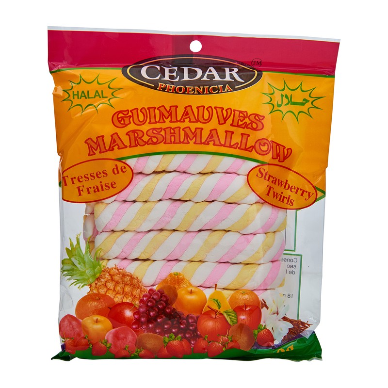 Cedar Halal Strawberry Twist Marshmallow 250 g - Voilà Online Groceries ...