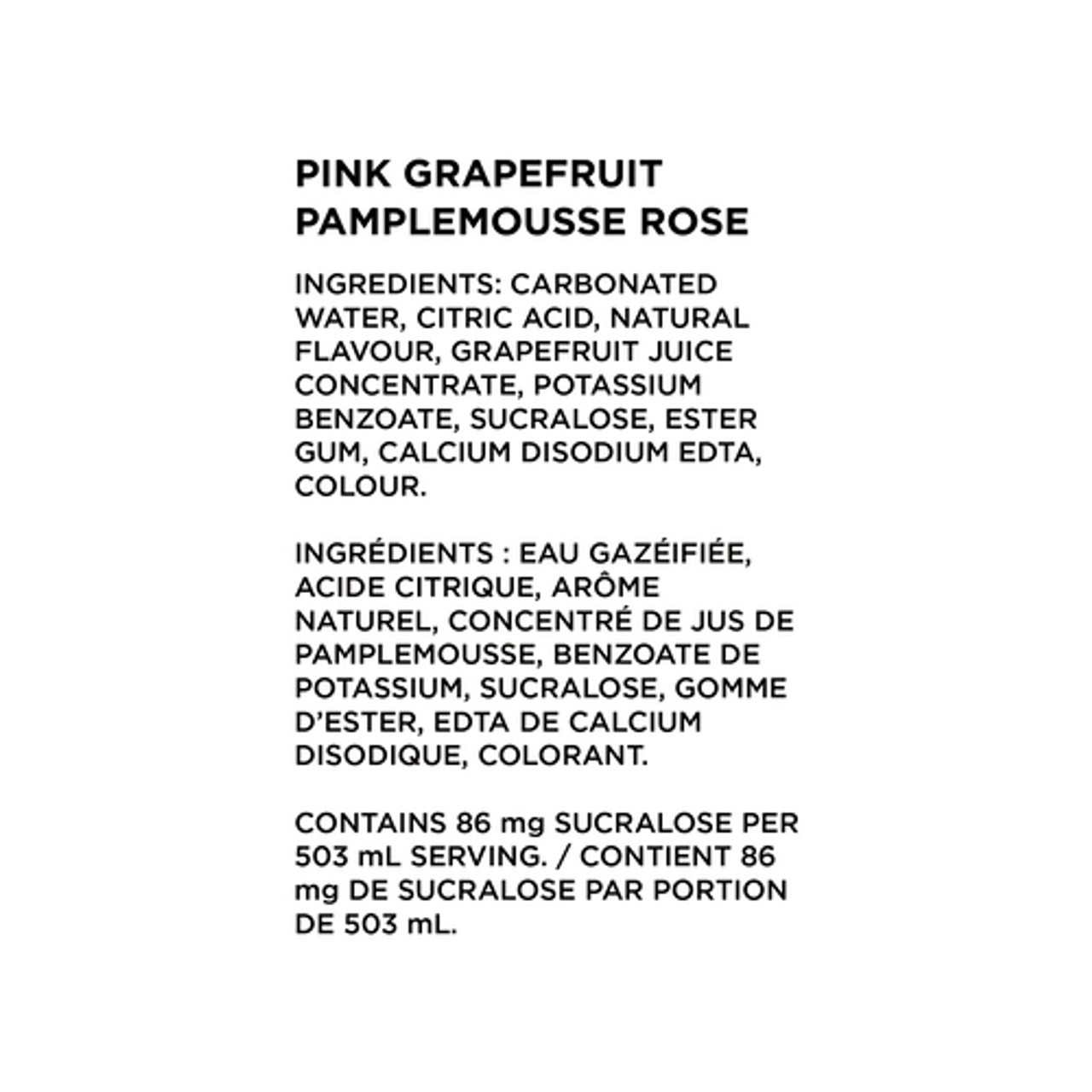 Sparkling Ice Sparkling Water Pink Grapefruit 503 ml (bottle) - Voilà ...