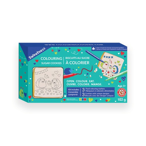Valentine's Colouring Cookie Kit 102 g - Voilà Online Groceries & Offers